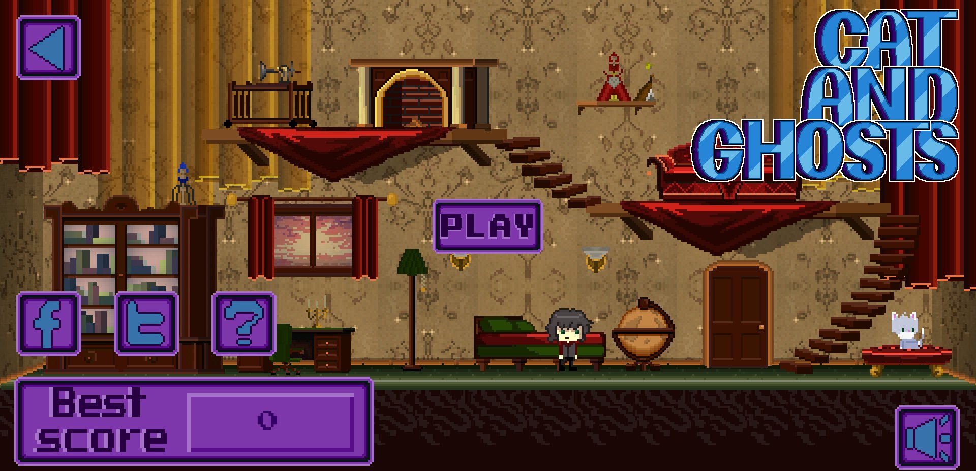 Cat and Ghosts 🕹️ Spiele Kostenlos auf Play123