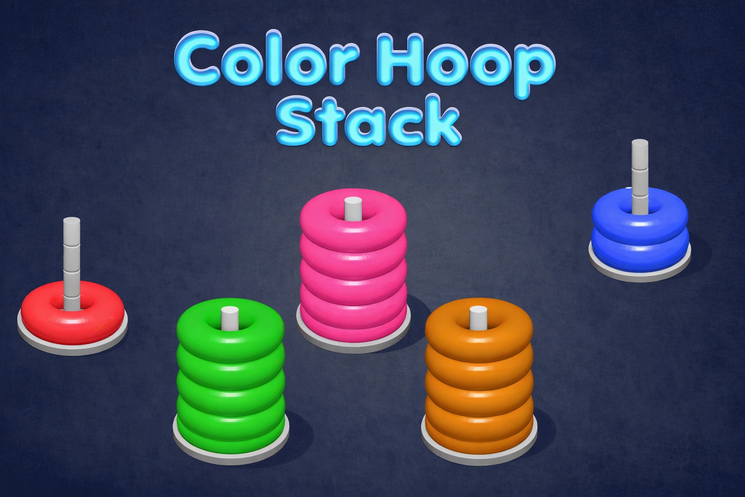 Color Hoop Stack 🕹️ Spiele Kostenlos auf Play123
