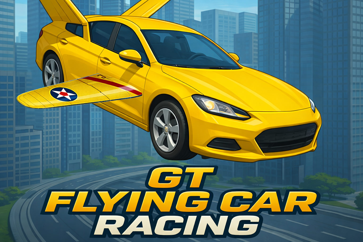 GT Flying Car Racing 🕹️ Spiele Kostenlos auf Play123